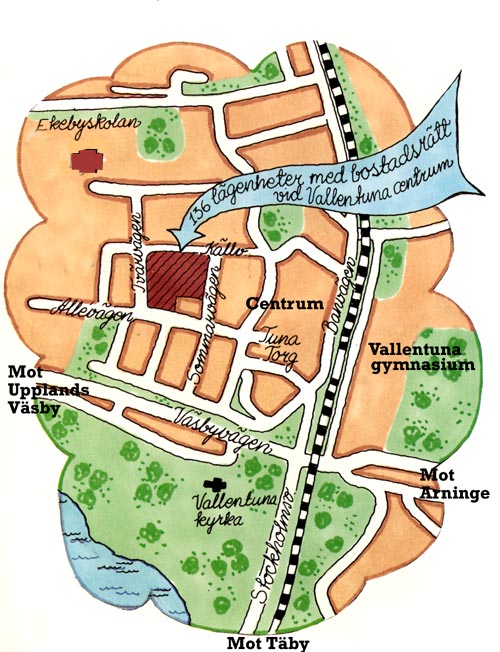 BRF Eken, Vallentuna Kartor